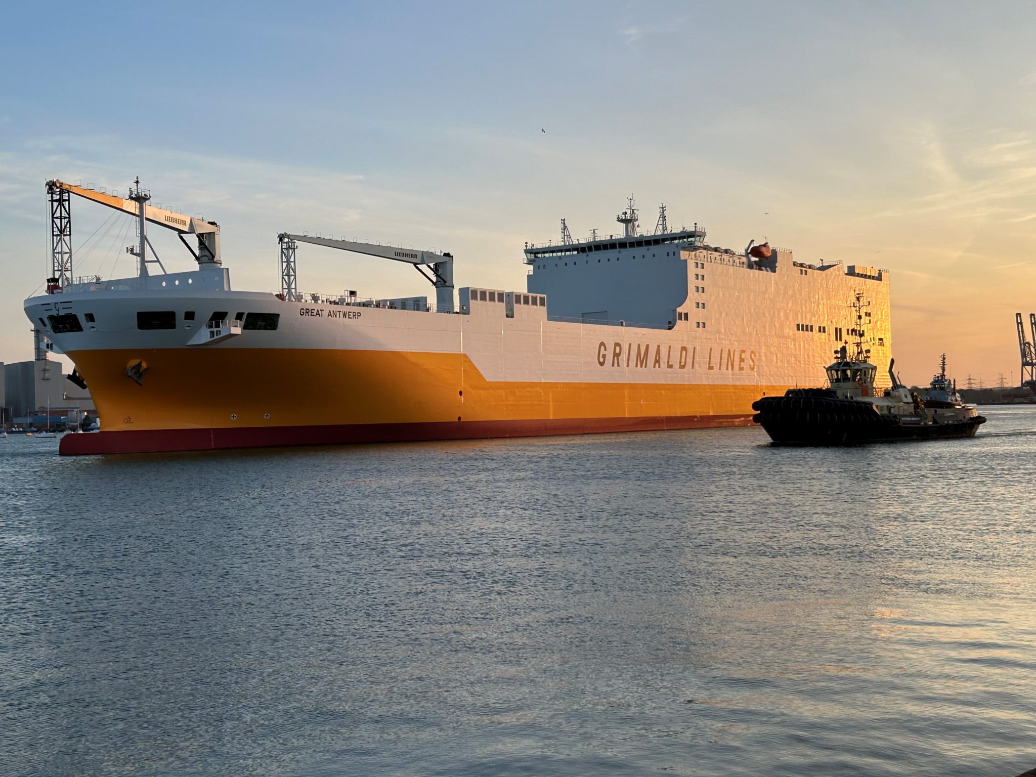 The 'Great Antwerp' - Grimaldi's newest recruit. | Grimaldi Agencies UK Ltd